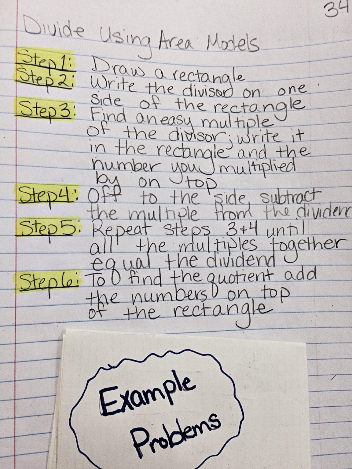 Steps for Teaching Division with Area Models - Desert Designed