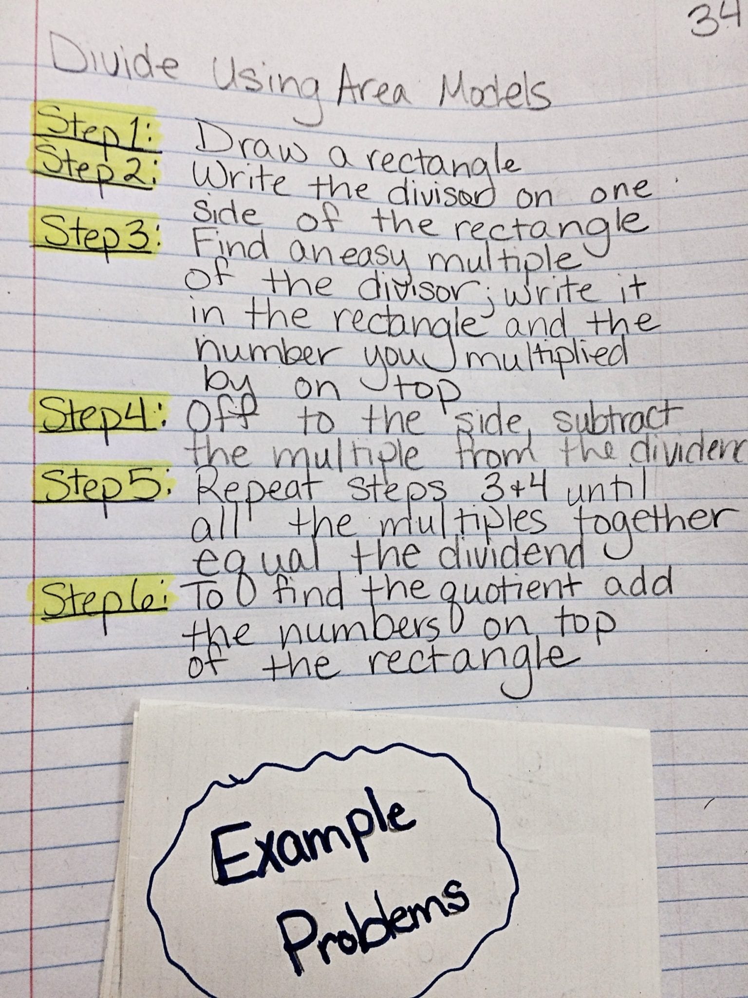 Steps for Teaching Division with Area Models - Desert Designed